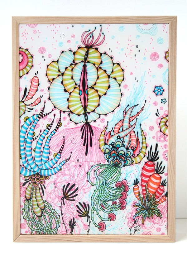 Gala Resin-coated Print on Wood Panel | Etsy