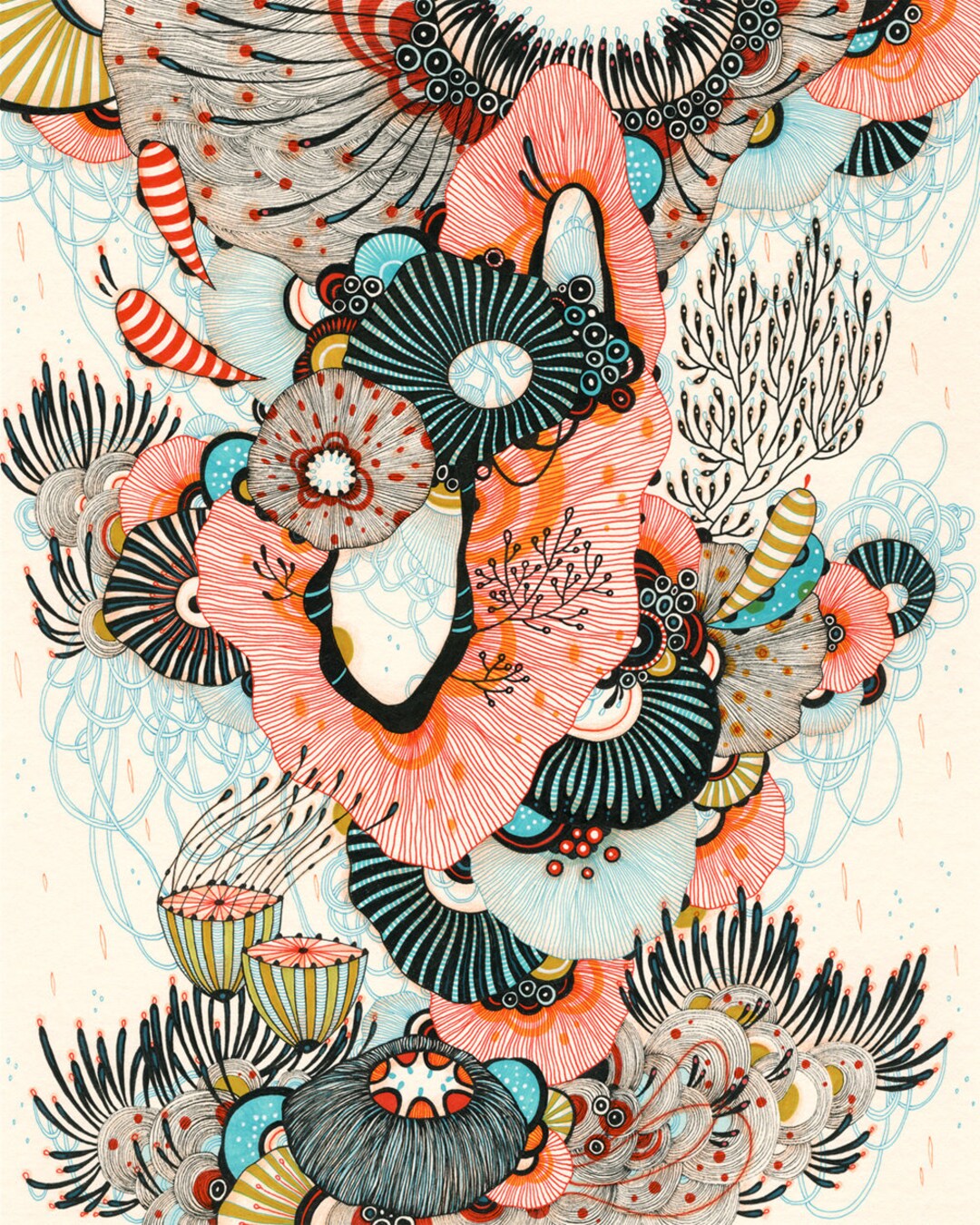 Giclee Art Print - Watercrest - Abstract Print - Large Print - Etsy