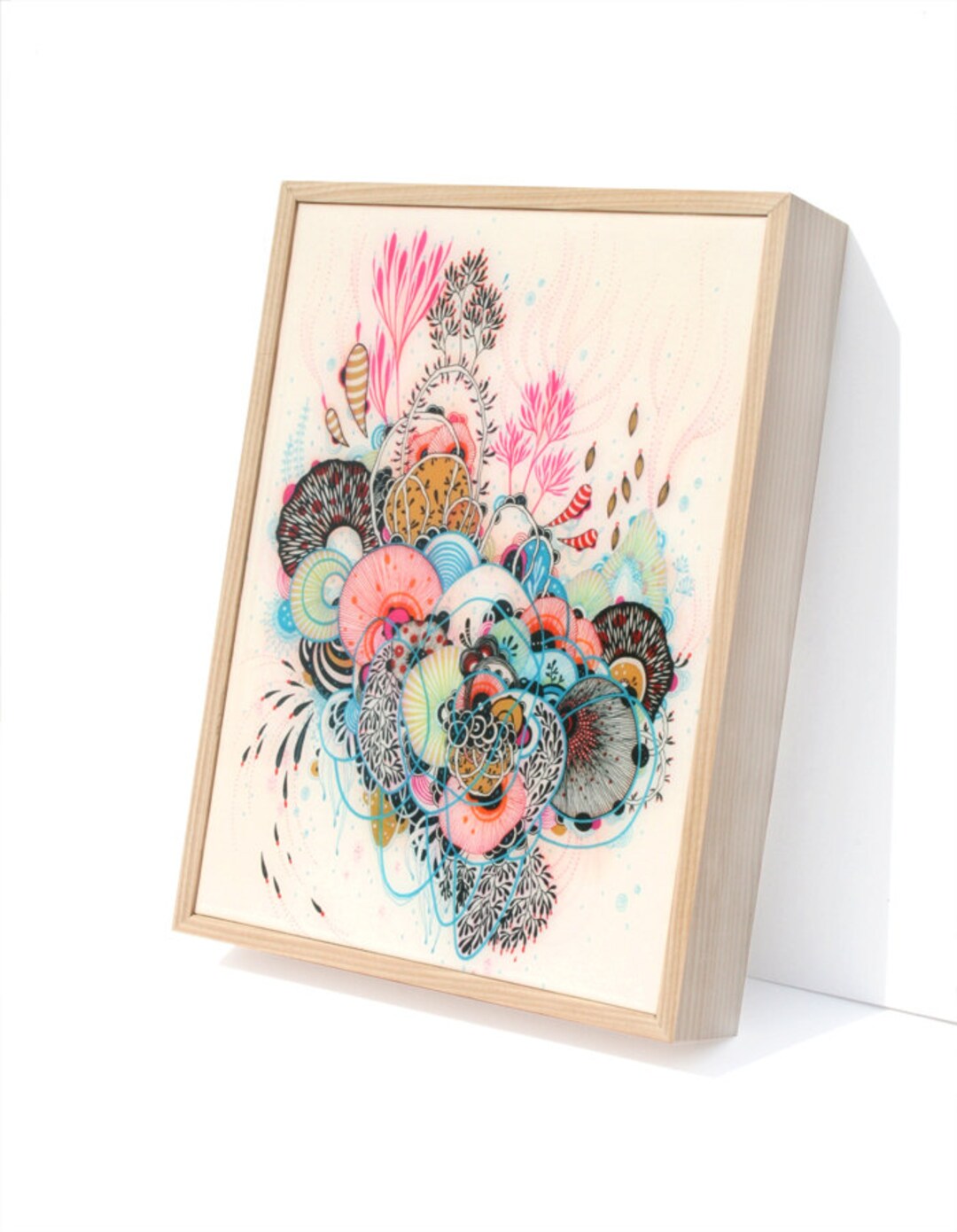 Glimpse - Resin-coated Print on Wood Panel - Etsy