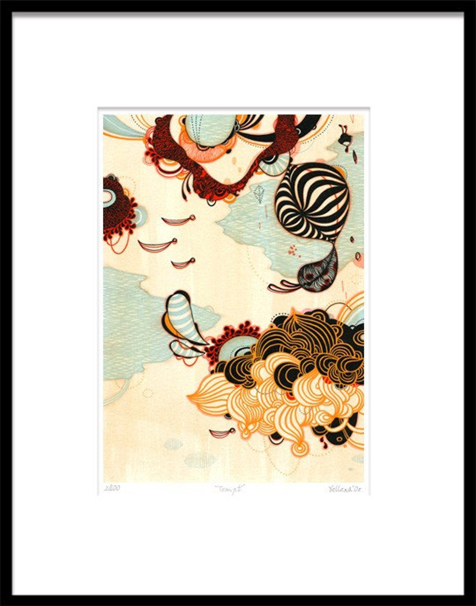 Tempt Art Print | Etsy