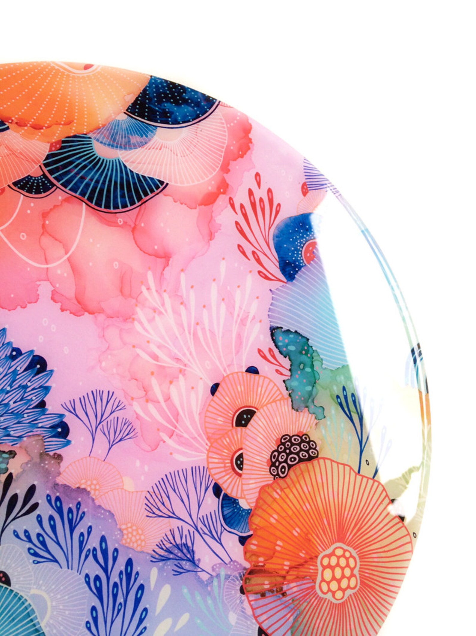 Resin Covered Print on Round Panel Ascend - Etsy