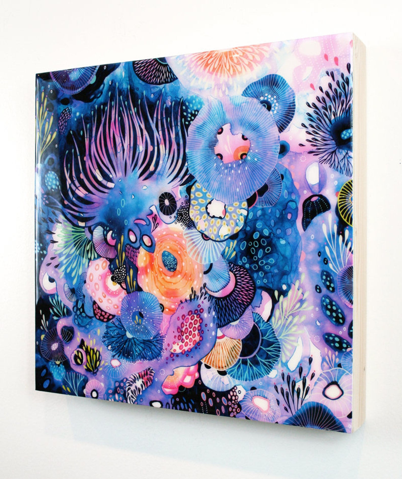 Reach - Resin-coated Art Print on Wood Panel 12x12 - Etsy Canada