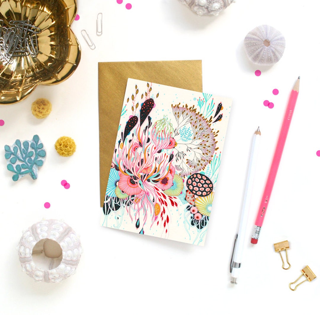 Card - Note Card - Maze - Etsy