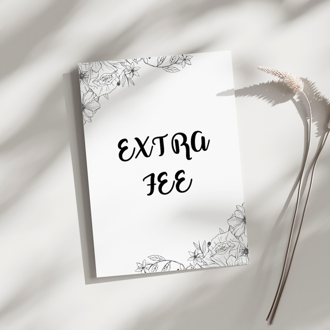 Extra Fee for Your Order - Patch, Logo - Etsy