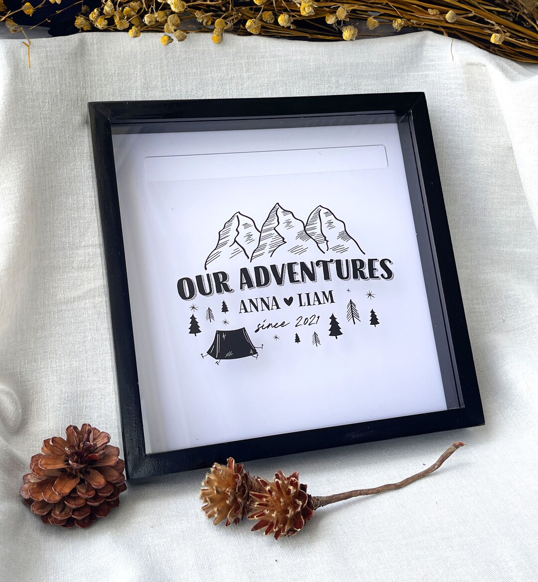 Personalized Our Adventures Box, Couple Adventure Archive Box, Wooden ...