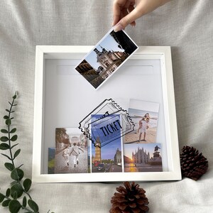 Ticket Memory Box for Travel Lover, Frame for Tickets, Admit One Travel ...