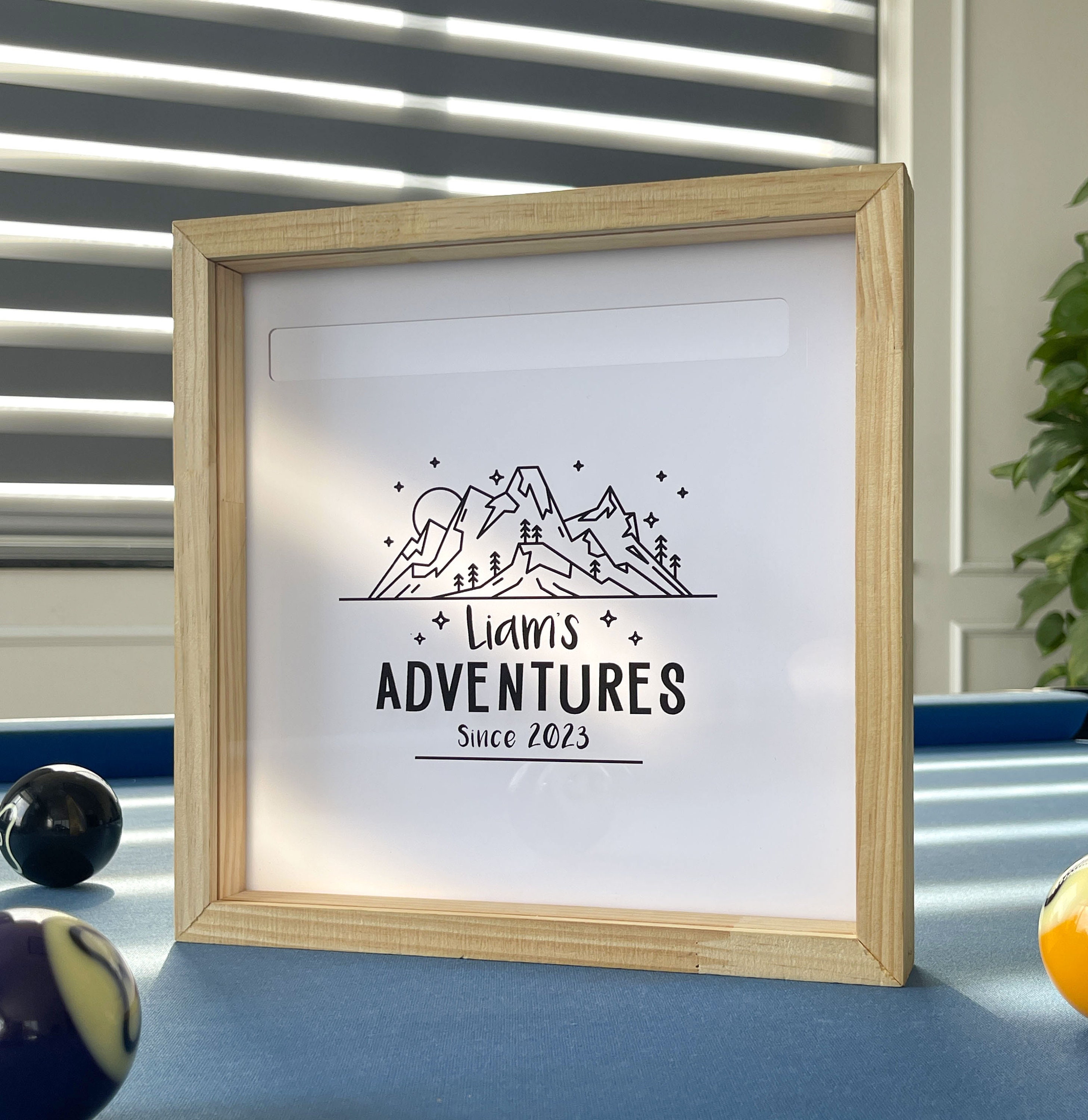 Custom Adventure Archive Box, Couple Travel Memory Box, Memory Wooden ...