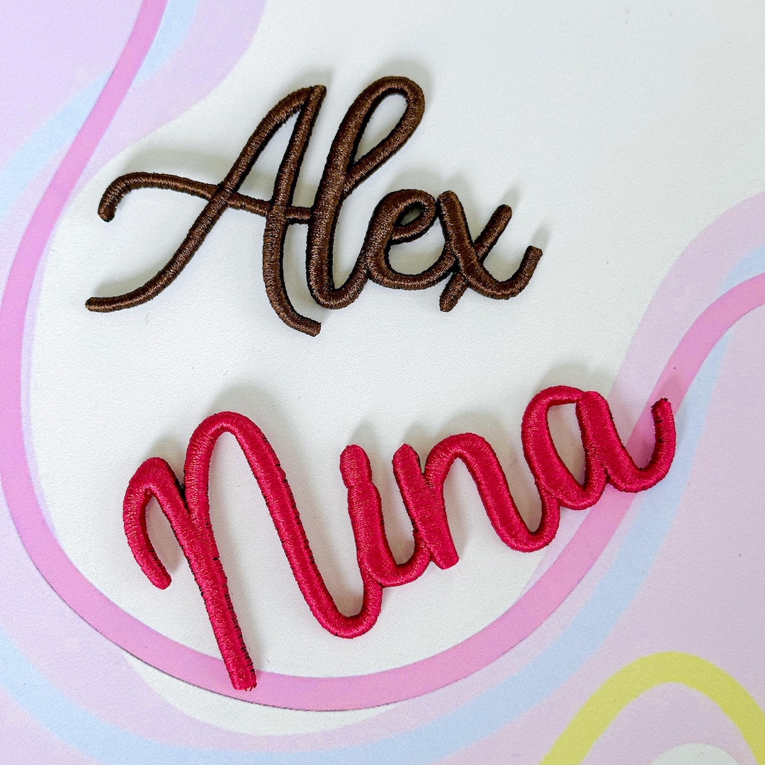 Custom 3D Puff Name Patch, Iron on Embroidered Text, Raised Embroidery ...