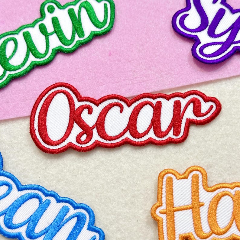 Personalized Embroidered Name Patch, Custom Sew,iron-on Applique - Etsy