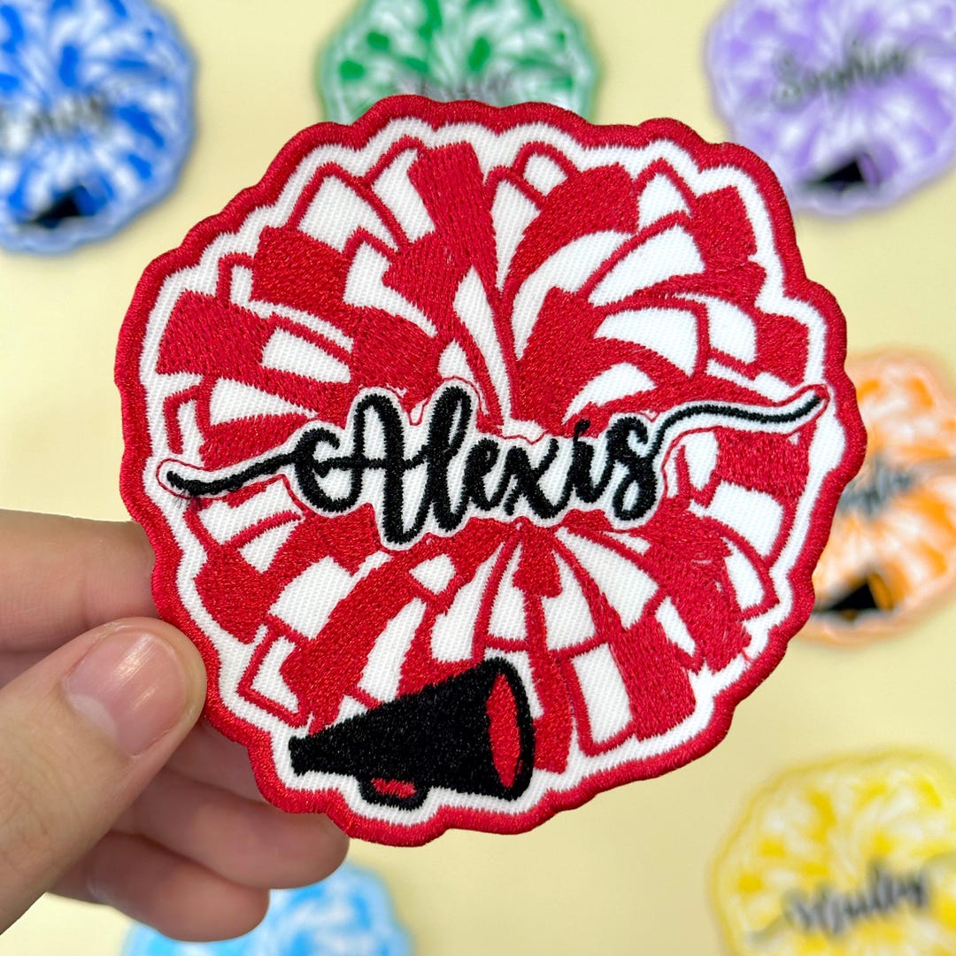 Custom Cheerleading Name Patch – Embroidered Iron on Uniform Patch - Etsy