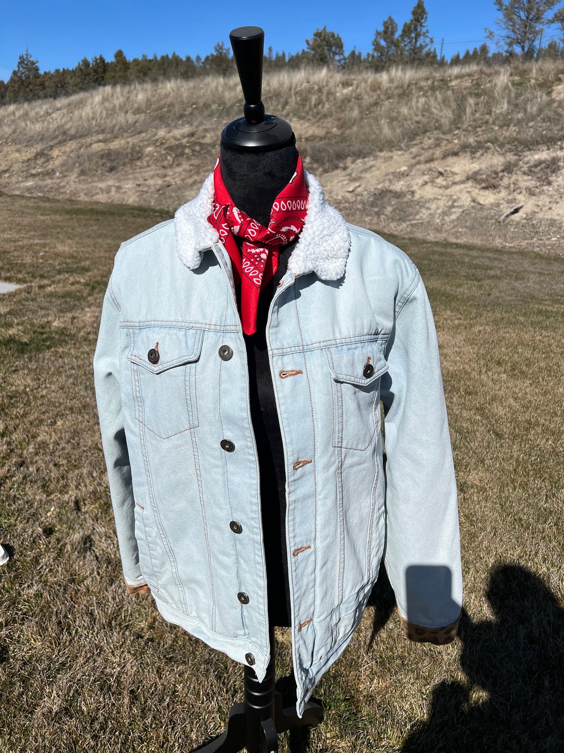 Lainey the Longhorn. is a Unique Cowgirl Western Jean Jacket, Leopard ...