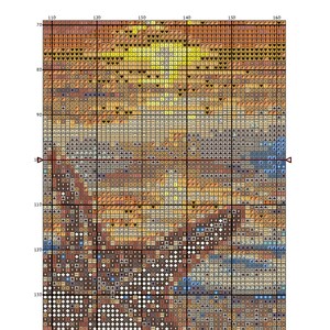 Sunset Cross Stitch Pattern Instant PDF Download - Beach Sunset ...