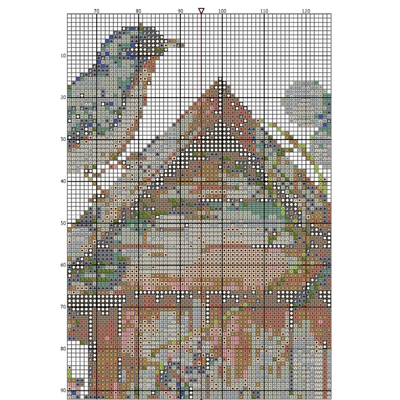 Birdhouse Cross Stitch Pattern Instant PDF Download - Floral Birdhouse ...