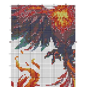 Phoenix Cross Stitch Pattern Instant PDF Download - Phoenix Watercolor ...