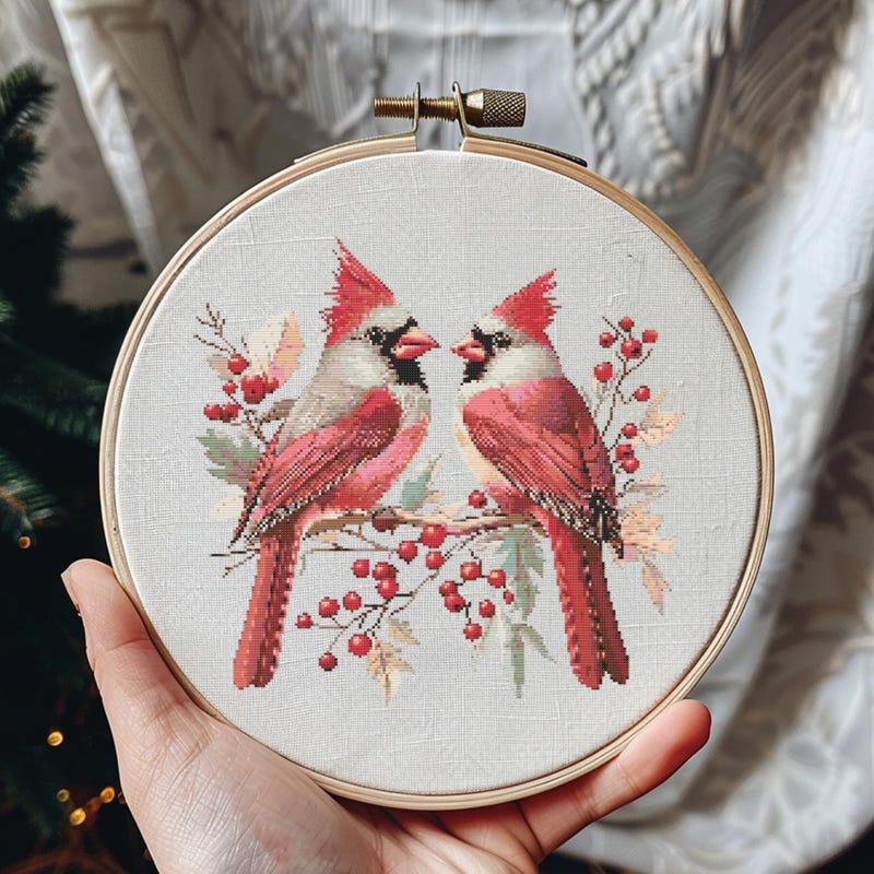Cardinal Cross Stitch Pattern - Etsy