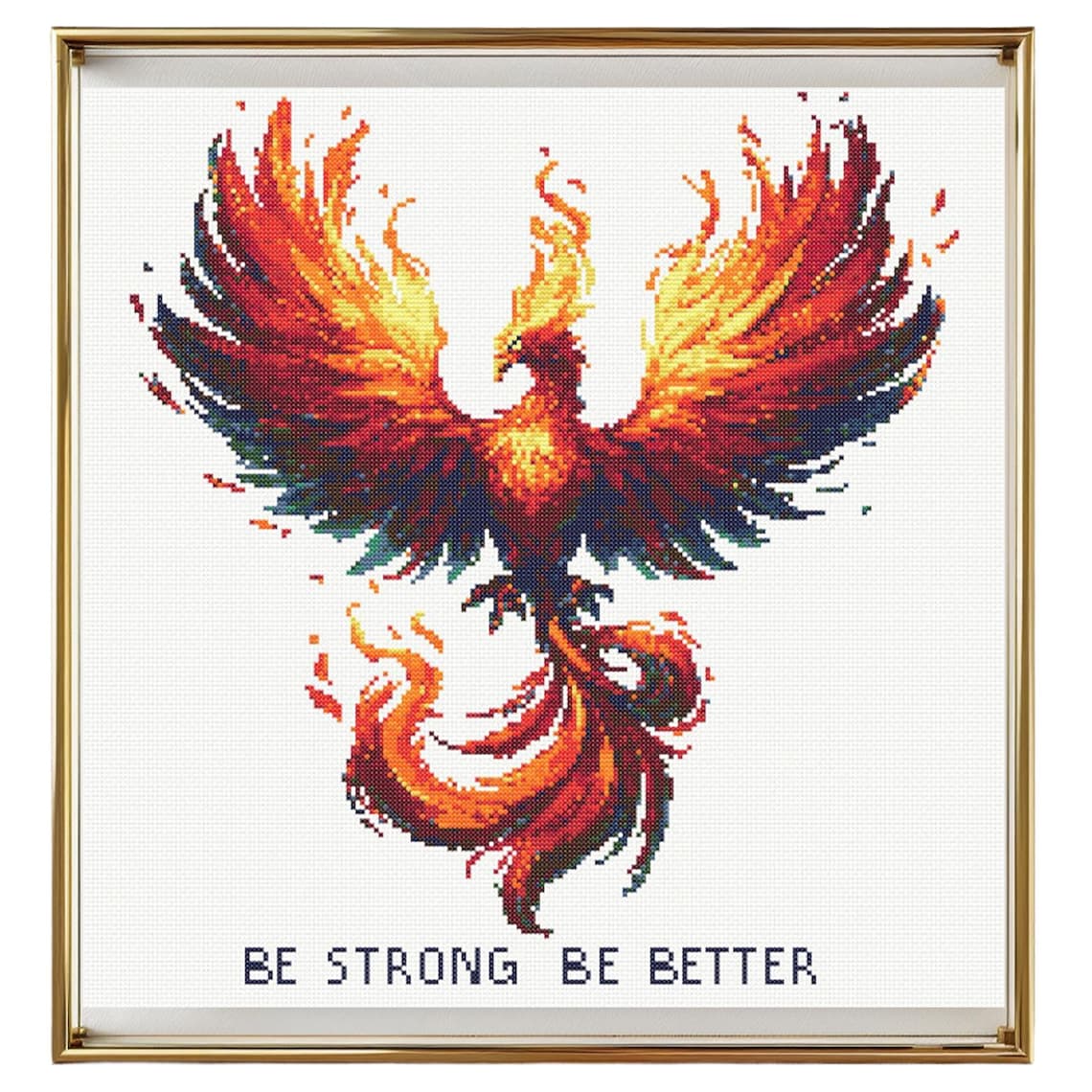 Phoenix Cross Stitch Pattern Instant PDF Download - Phoenix Watercolor ...