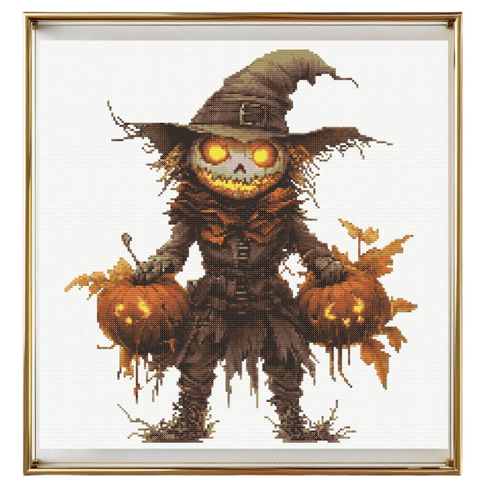 Scarecrow Cross Stitch Pattern Instant PDF Download - Scarecrow ...