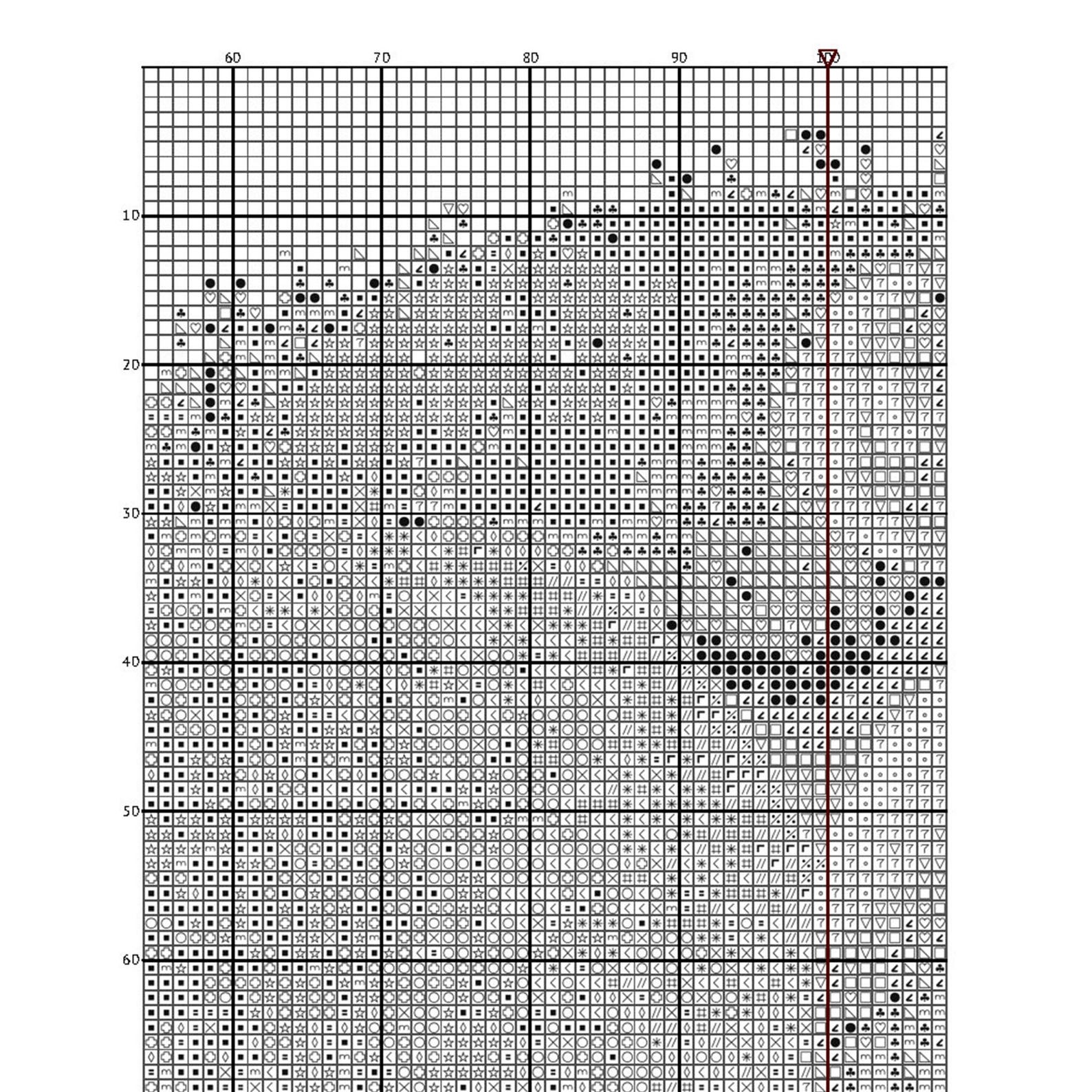 Gemini Cross Stitch Pattern Instant PDF Download - Gemini Watercolor ...