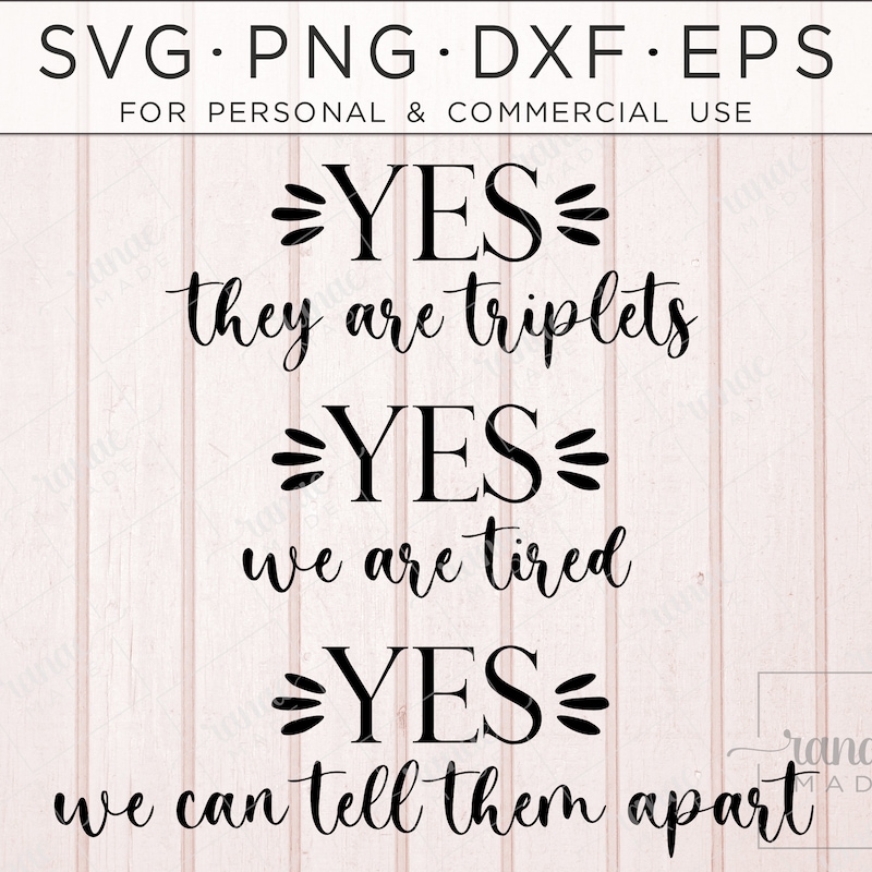 Triplet Girls - Etsy