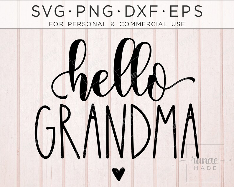 Grandma Svg, Pregnancy Announcement Svg, Hello Grandma Svg, New Baby ...