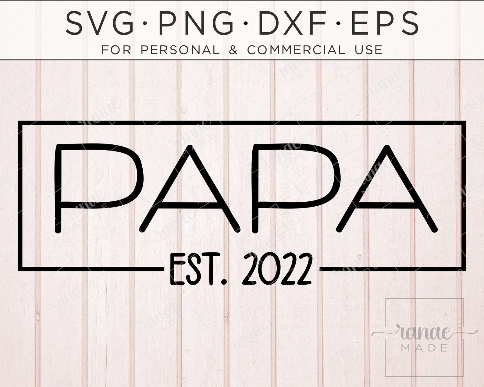 Papa Svg Grandpa Svg Best Papa New Papa 2022 Papa Life - Etsy