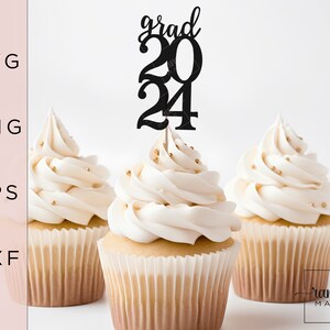 Grad2024 SVG, Class of 2024 SVG, Graduation Cake Topper, Grad Cake ...