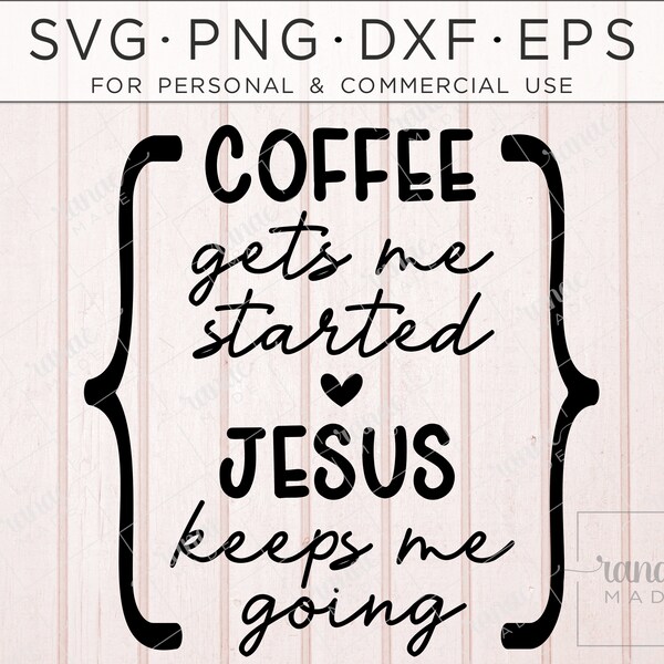 Starbucks Jesus Keeps Me Going Svg - Etsy