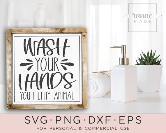 Wash Your Hands Svg Bathroom Signs Svg Bathroom Sign Svg - Etsy