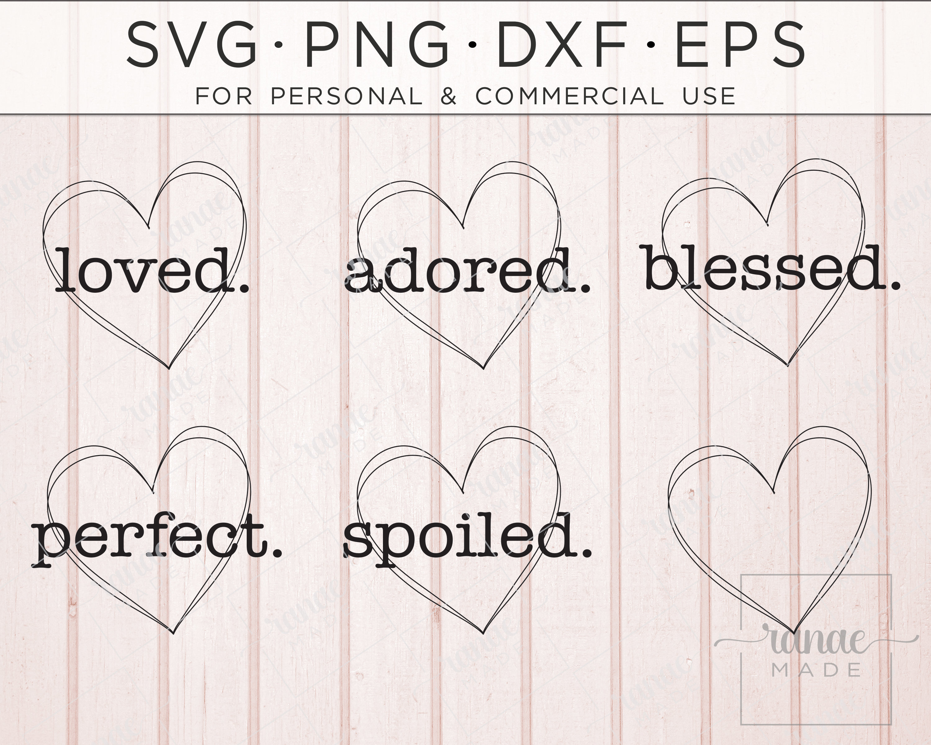 Baby Love Svg Bundle Heart Clipart Loved Svg Heart Svg - Etsy