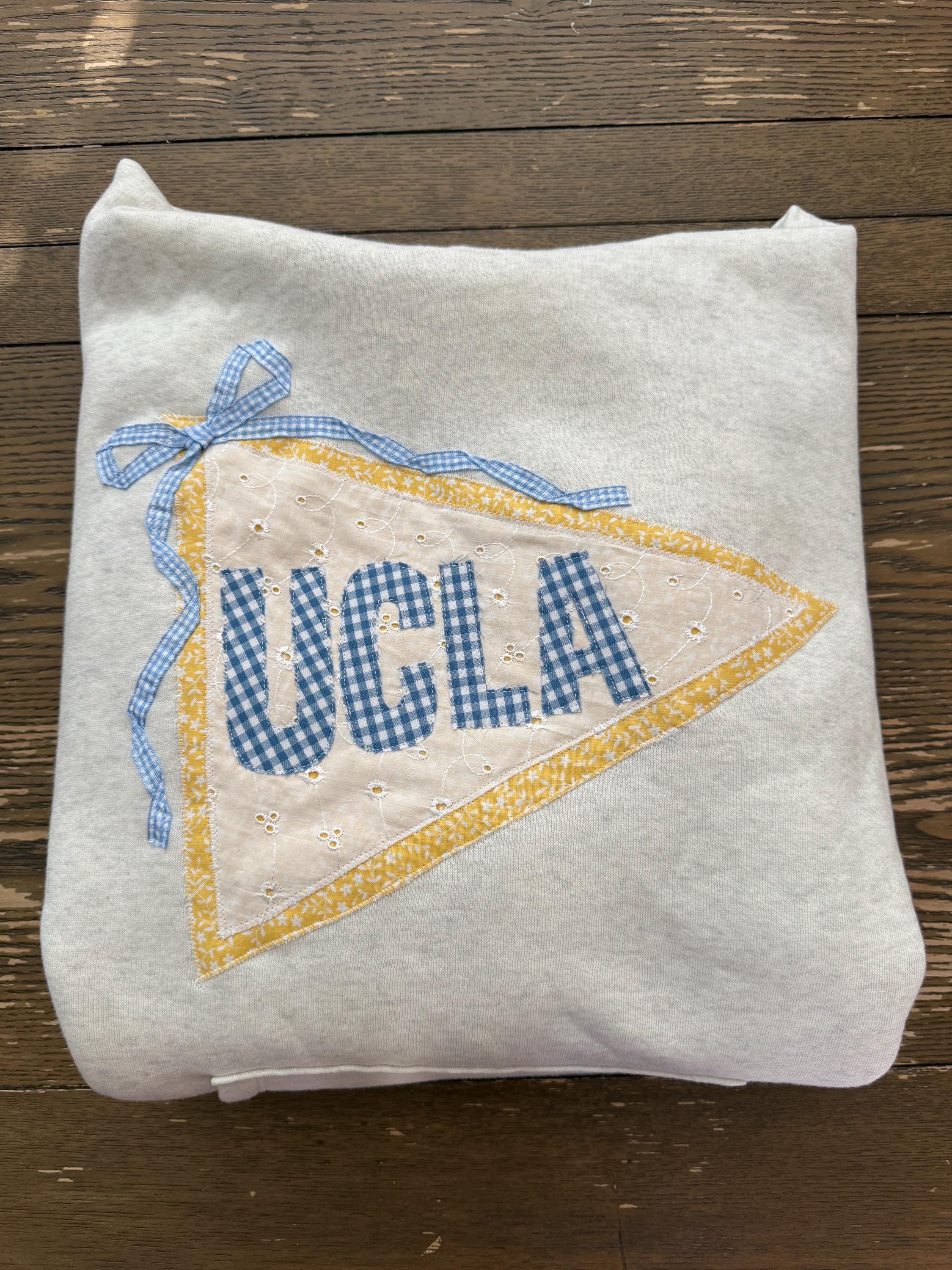 UCLA Handmade Pennant College Hoodie - Etsy