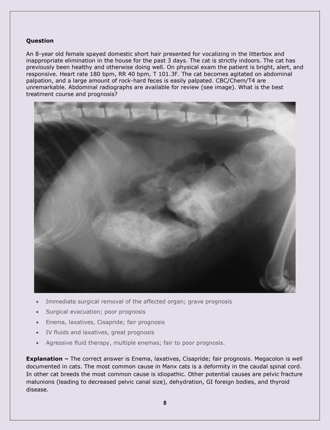 Feline NAVLE Questions Bank for NAVLE Prep Comprehensive NAVLE Prep ...