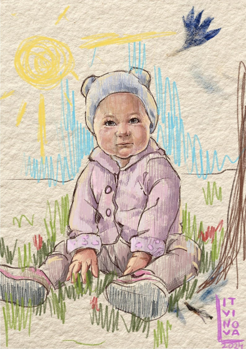 Digital Portraits | Art | Portrait | Drowing - Etsy UK