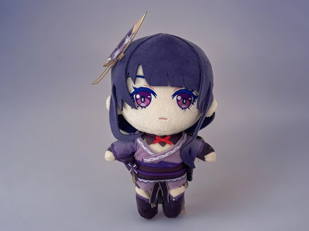 Raiden Shogun Genshin Impact Plush Doll, Cute Anime Character Toy ...