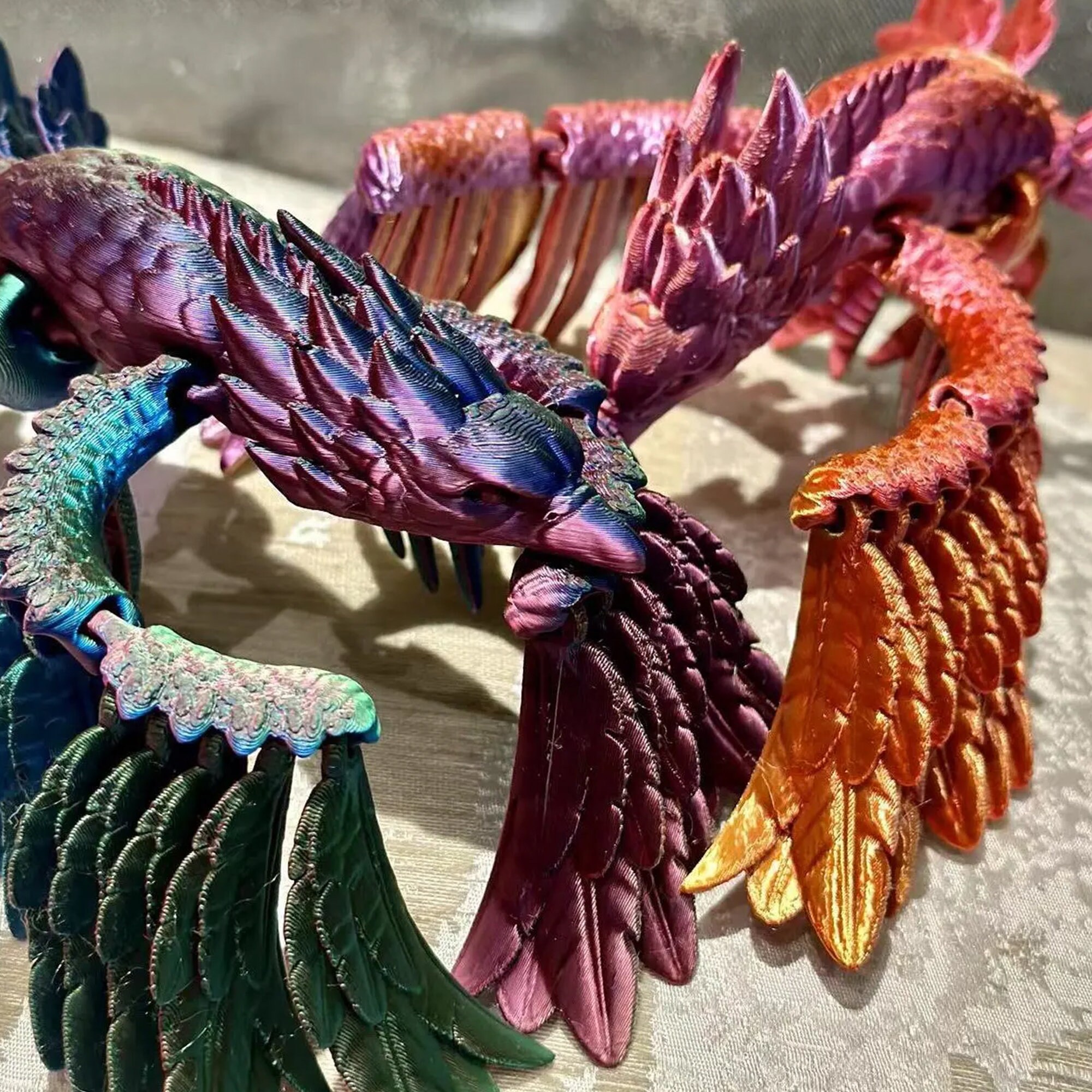 3d Printed Gryphon Bird Miniature Model Creative Figure, Phoenix Model ...