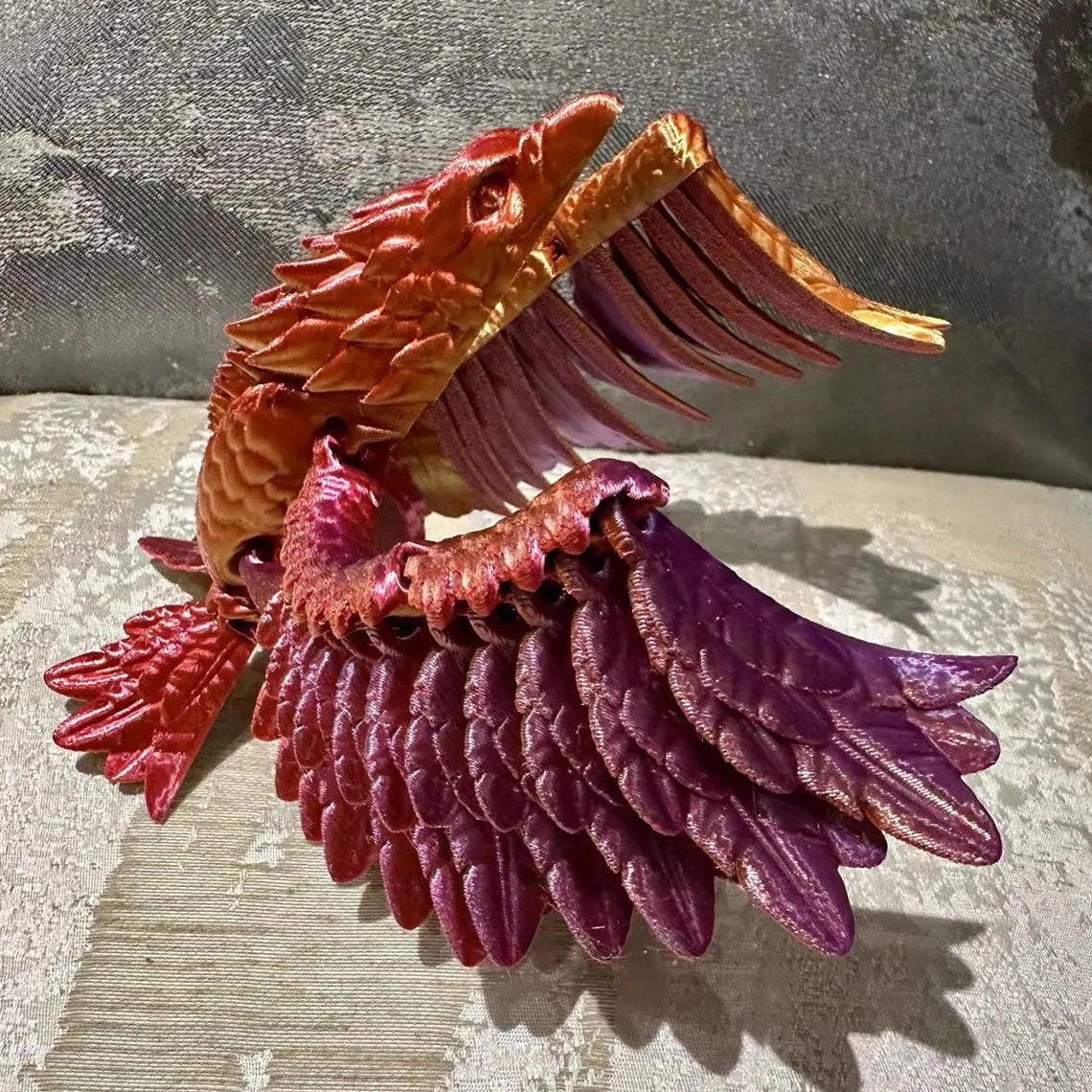 3d Printed Gryphon Bird Miniature Model Creative Figure, Phoenix Model ...