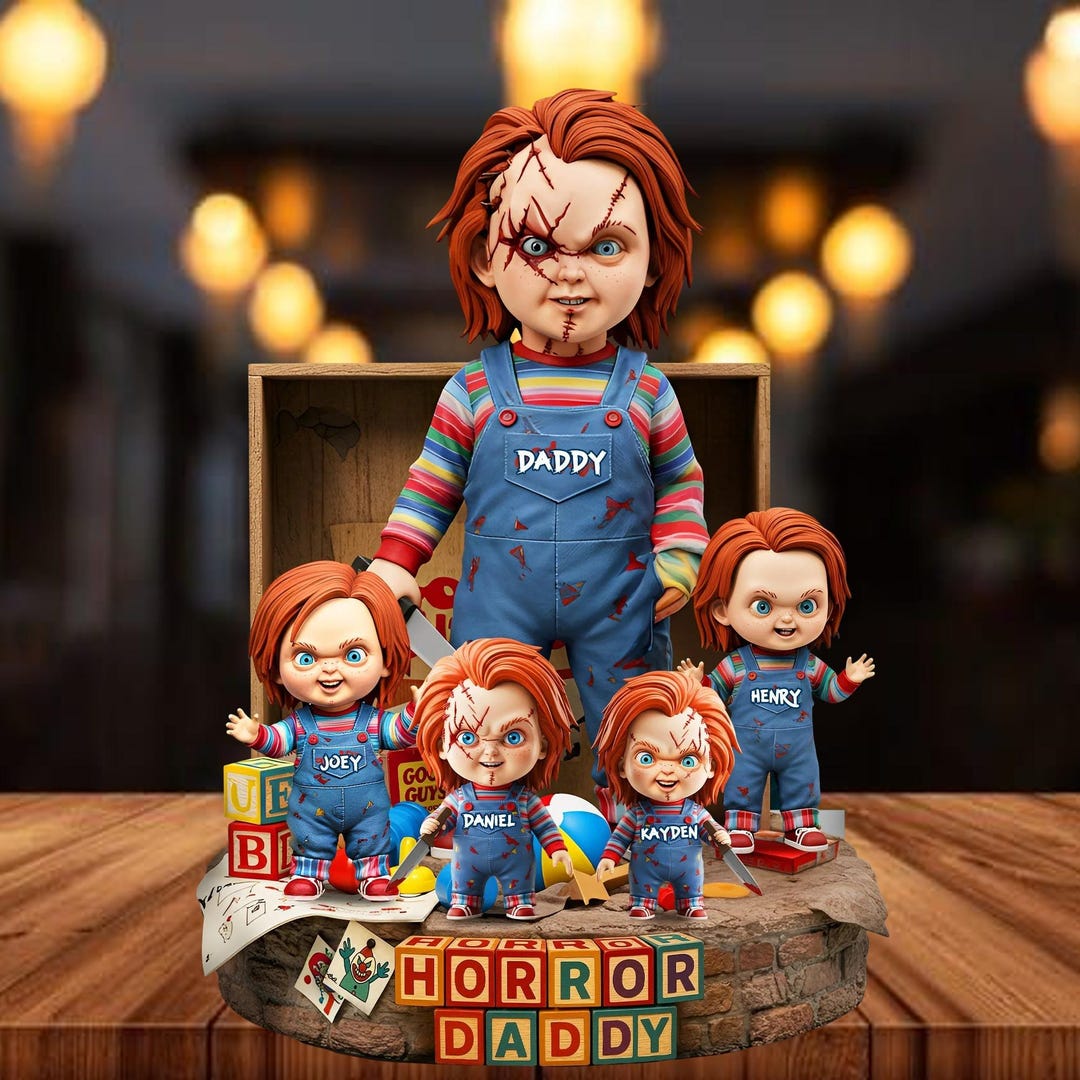 Personalized Horror Daddy 2025 Acrylic Plaque, Custom Chucky Name Kids ...