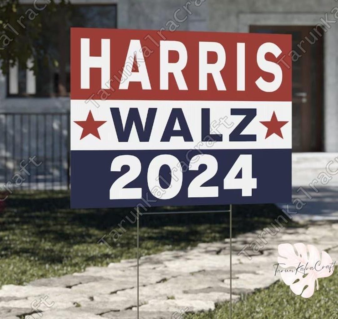 Kamala Harris Walz VP 2024 Yard Sign, Kamala Harris for President 2024 ...