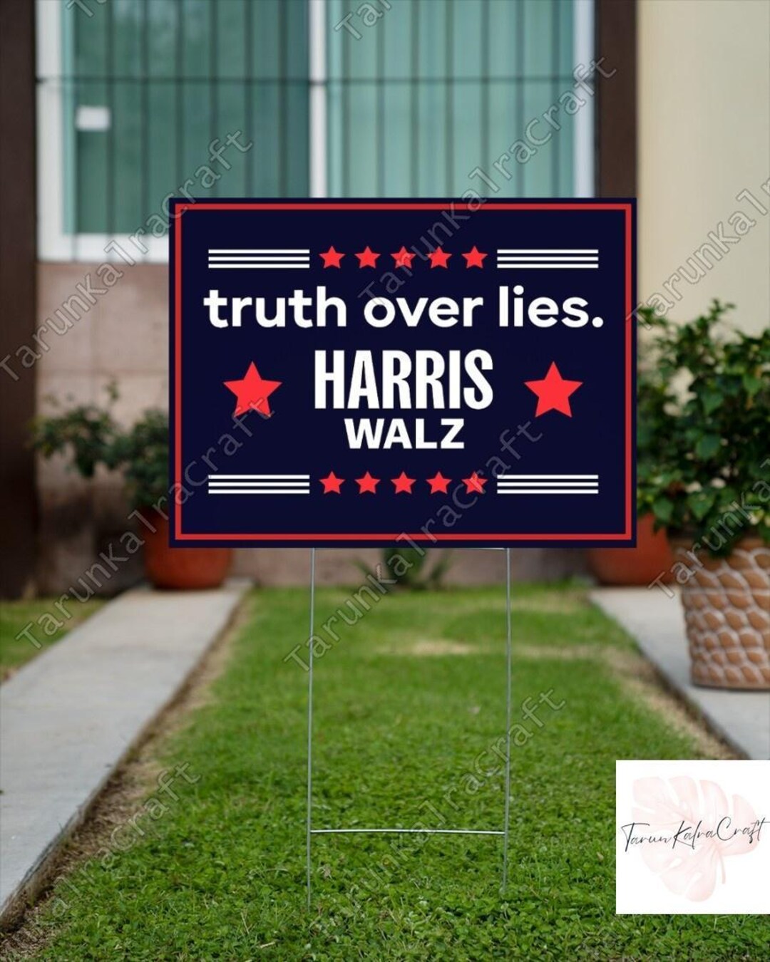 Harris Walz 2024 Yard Sign, Kamala Garden Banner, Harris 2024 Garden ...