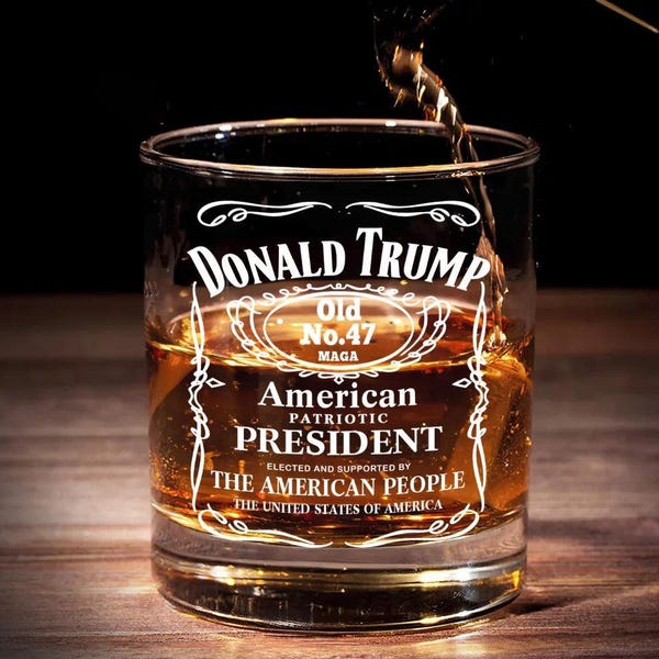 Trump 45 47 Whiskey Glass - Etsy