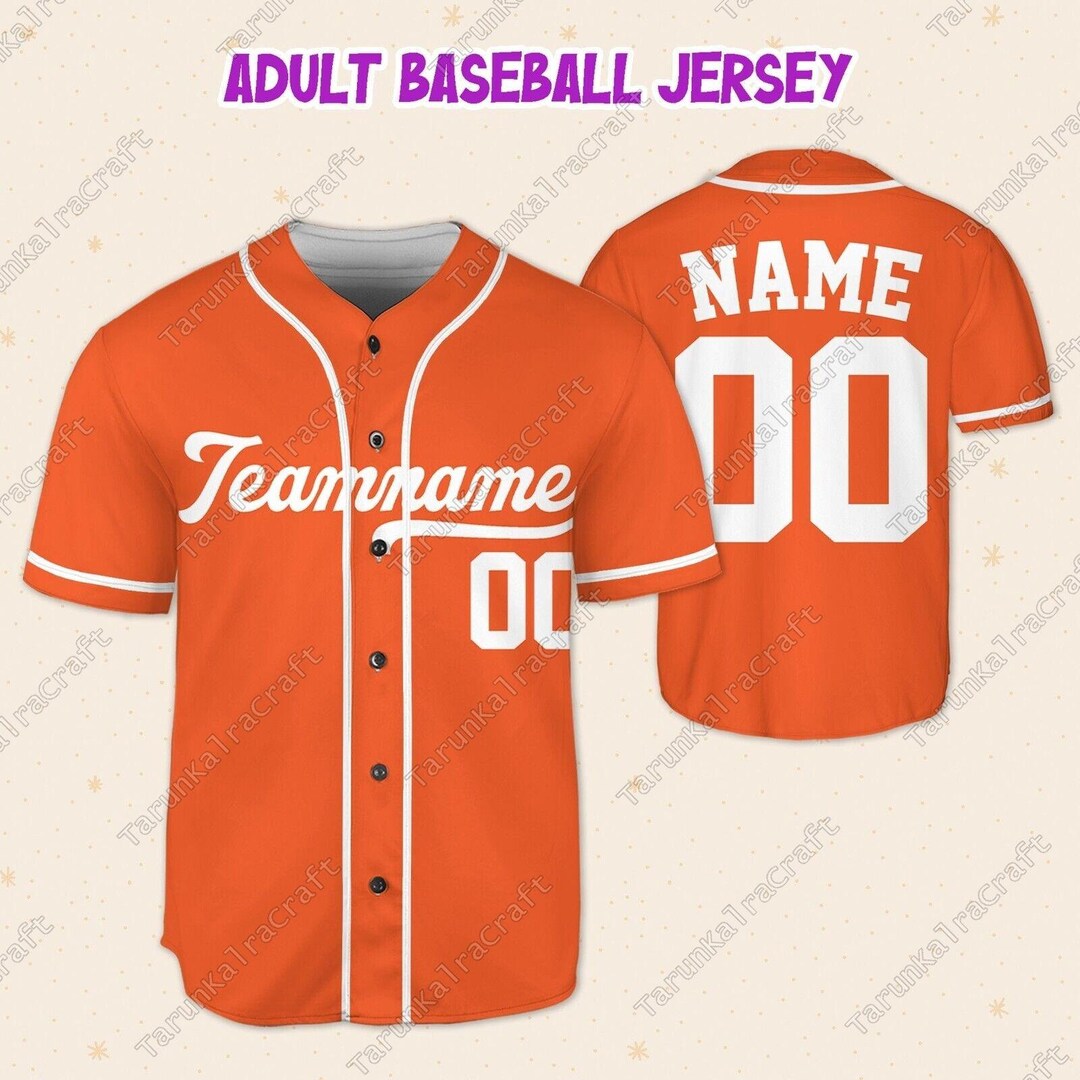 Custom Colors Baseball Jersey, Sports Team Personalized Jersey, Kids ...