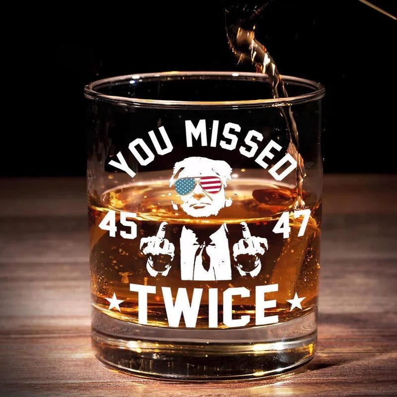 Trump Bulletproof Whiskey Glass - Etsy