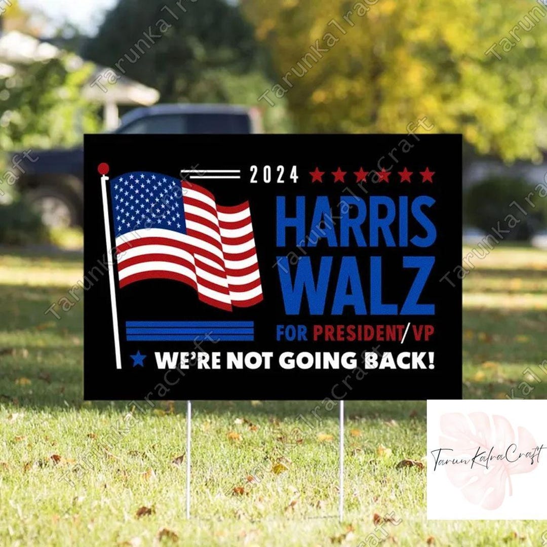 Harris Walz 2024 Sign, Harris Walz Sign, Harris for President Sign ...