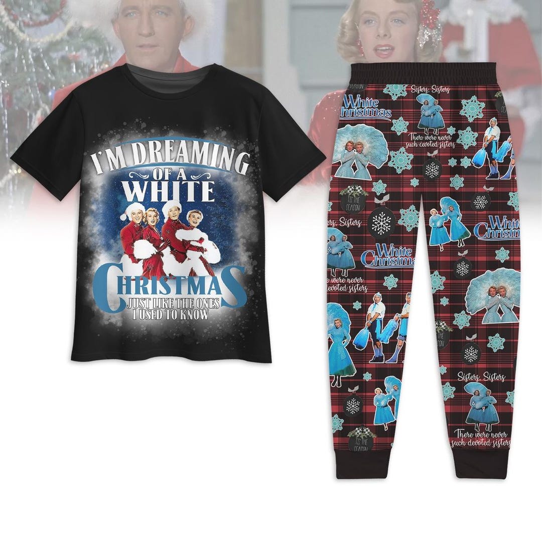 White Christmas Movie Pajamas Set, I’m Dreaming of A White Christmas ...