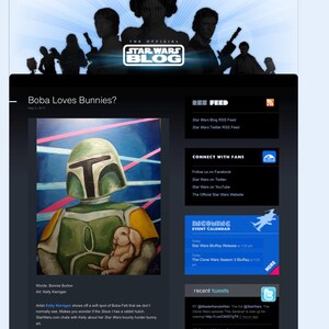 DIGITAL FILE - Darth Vader With Small Brown Bunny From Original Acrylic ...