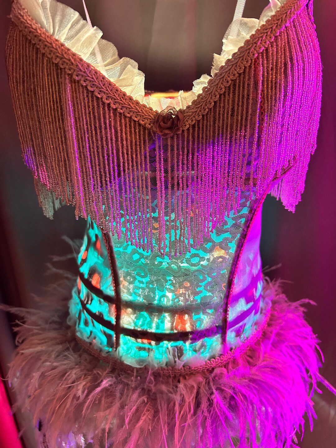 One of a Kind Tramp Lamp Crafted From A Sheer Gray Teddy Lined in ...