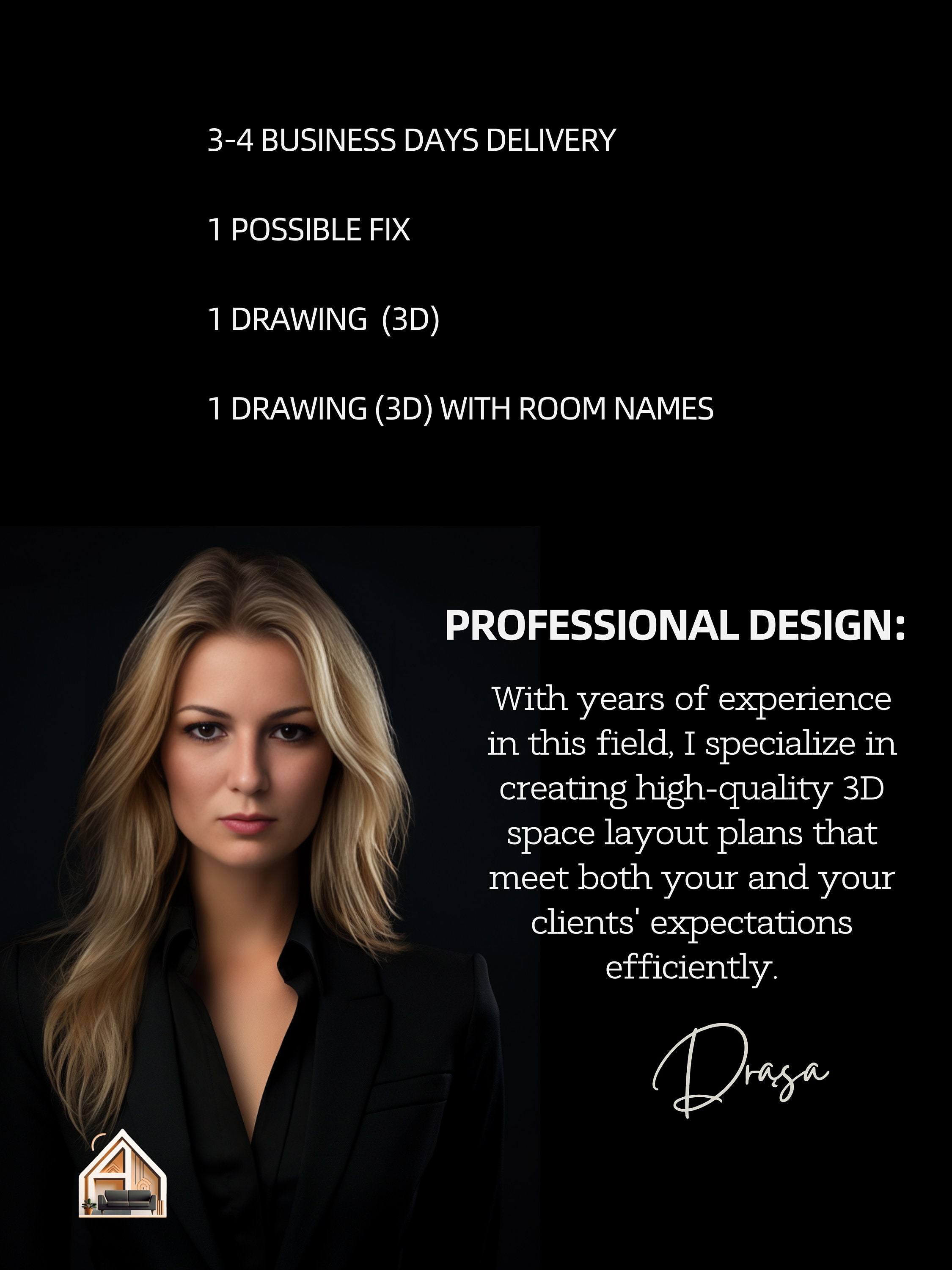 3D Space Layout Plan for Real Estate Brokers, Custom 3D Design for Real ...