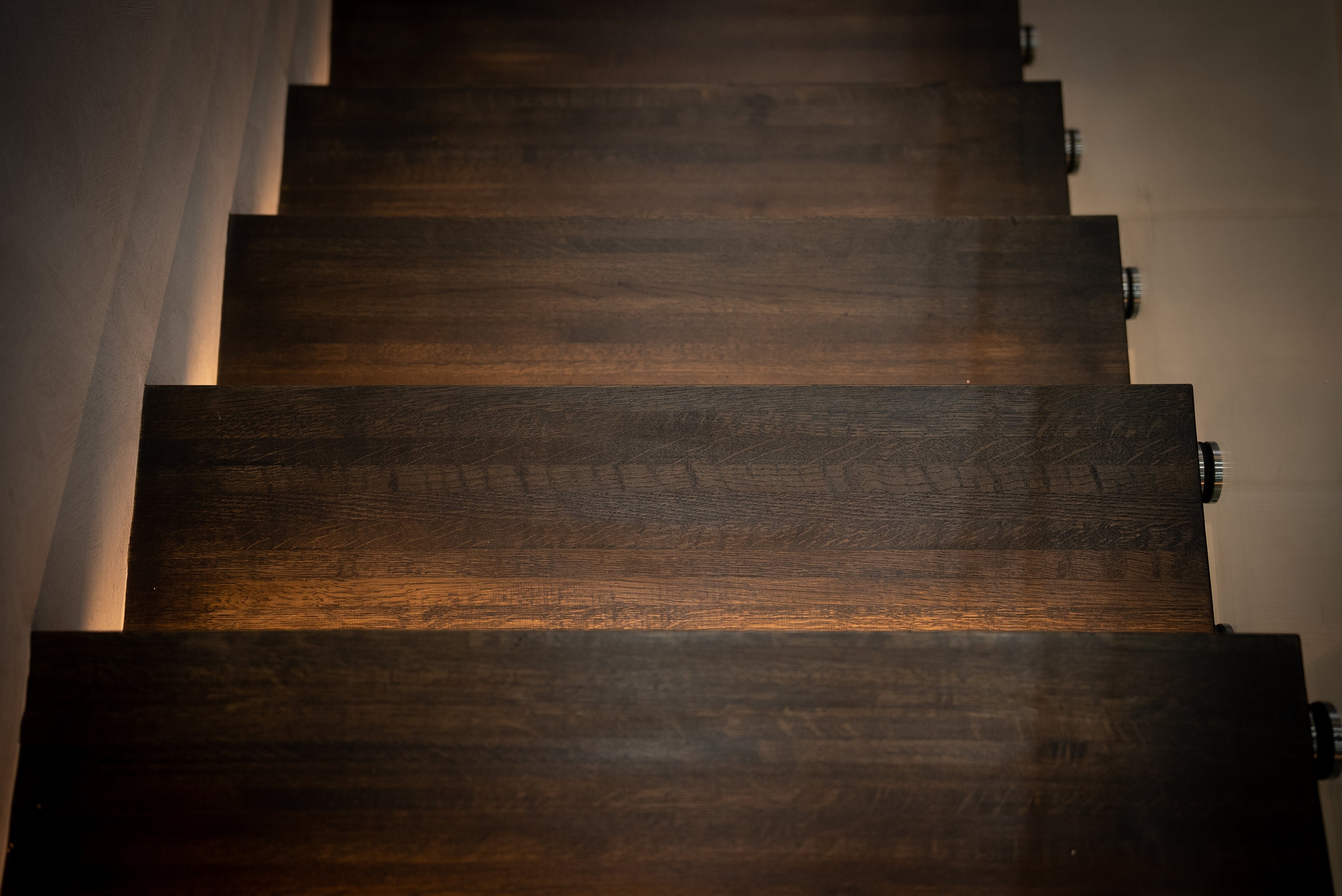 Floating Staircase, Oak Treads and Glass Balustrade - Etsy