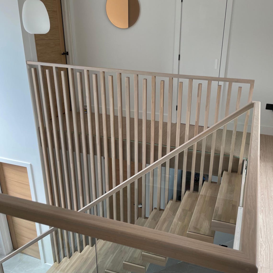 Central Spine Staircase Design / Modern Staircase - Steel & Oak Stairs ...