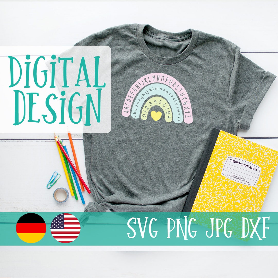 Digital Plotter File School Rainbow Plot for School Beginners - Etsy