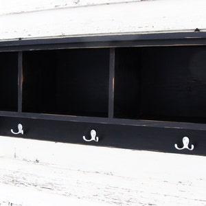 Entryway Coat Rack With Cubbies, Cubby Shelf, Wall Mounted Coat Rack ...